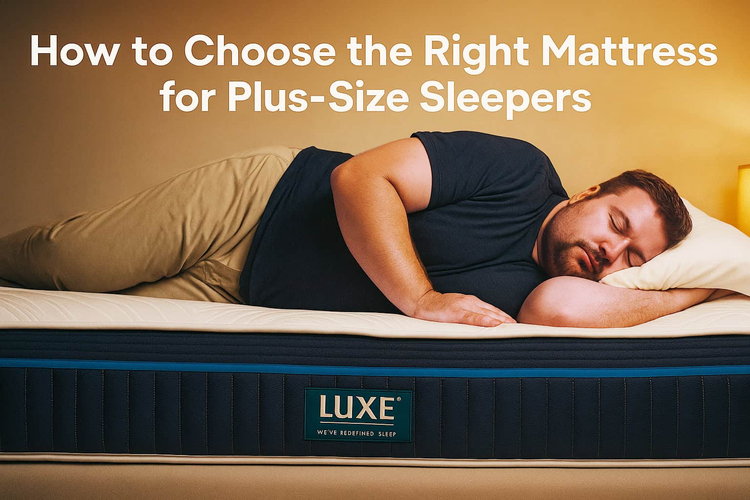 How to Choose the Right Mattress for Plus-Size Sleepers