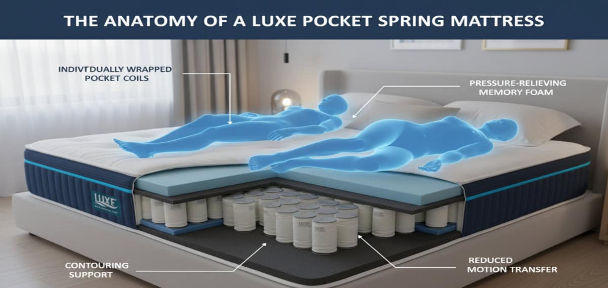 What Is Pocket Spring Mattress and How Does It Improve Sleep? | Luxe ...