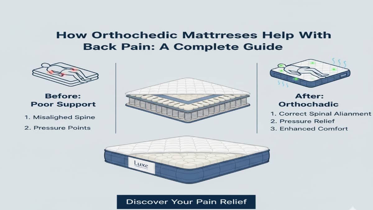 How Orthopaedic Mattresses Help With Back Pain: A Complete Guide