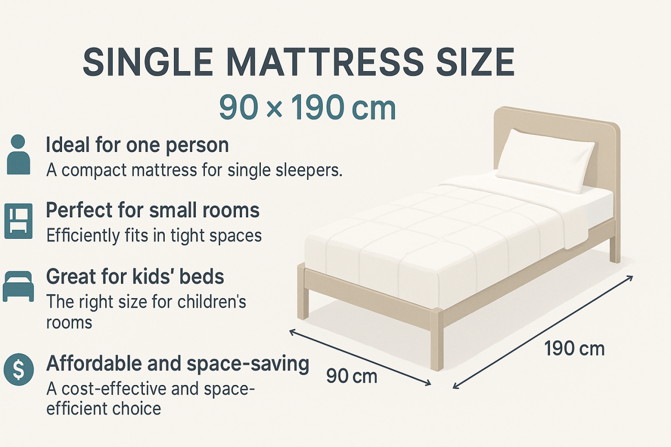Single Mattress Size – Everything You Need to Know Before Buying | Luxe ...
