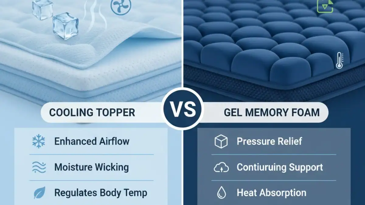 Cooling Mattress Topper UK Comparison with Gel Memory Foam - Luxe ...